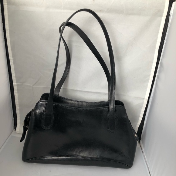 Monsac | Bags | Monsac Black Leather Shoulder Bag | Poshmark